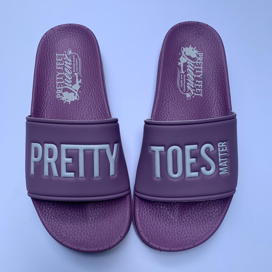 Pretty Toes Slides (Lavender) – Pretty Toes Matter®️